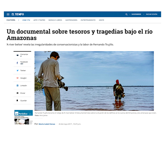 UN DOCUMENTAL SOBRE TESOROS Y TRAGEDIAS BAJO EL RÍO AMAZONAS
